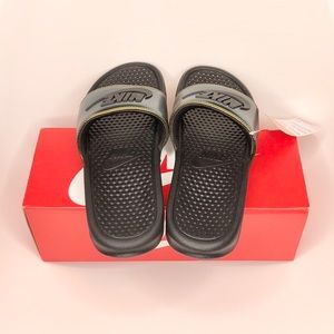 Nike | Shoes | New Nike Benassi Jdi Black Electric Green Size 9 | Poshmark